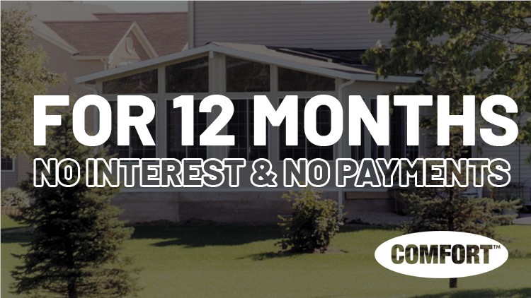 No Interest & No Payments For 12 Months