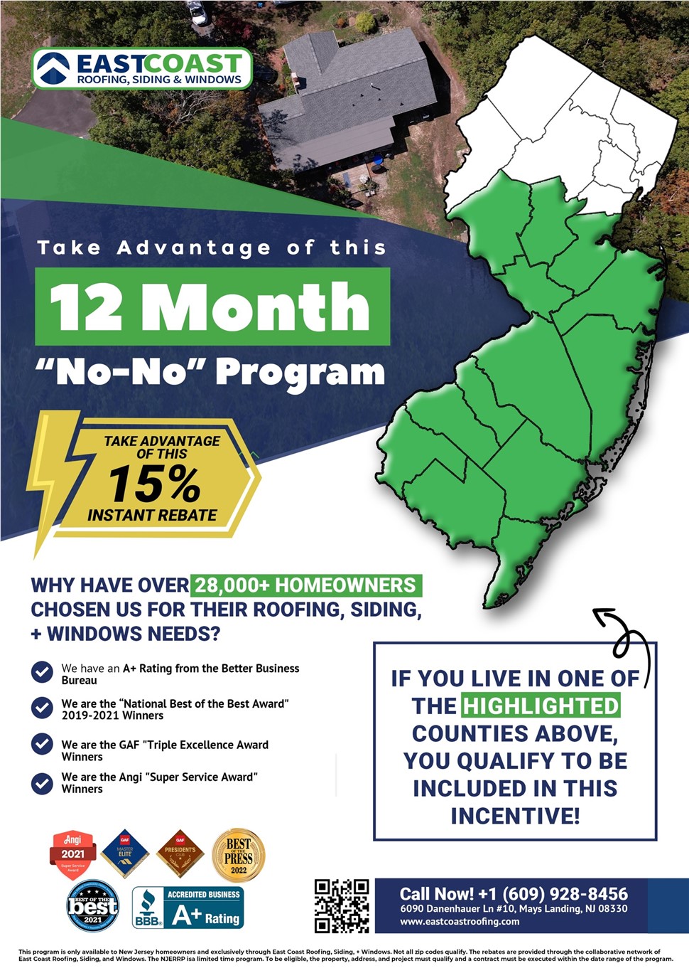 Limited Time Offer: 15% Instant Rebate + 12 Months No Payment No Money Down