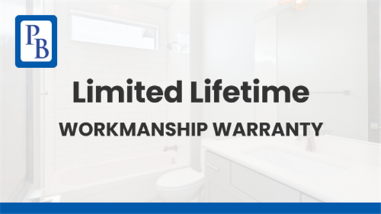 Limited Lifetime Workmanship Warranty | Shower Remodel